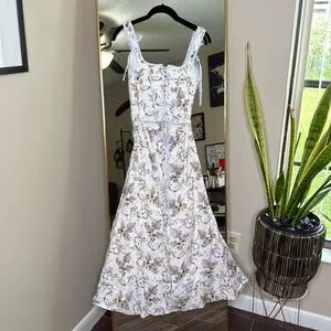 House of CB | Dresses | House Of Cb Dionne Off White Floral Print ...